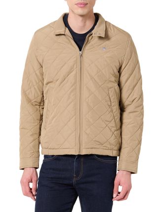 GANT Herren Quilted Windcheater Jacke, Light Taupe, M