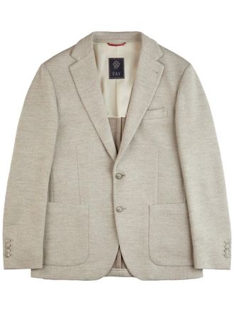 Fay blazer &agrave; simple boutonnage - Tons neutres