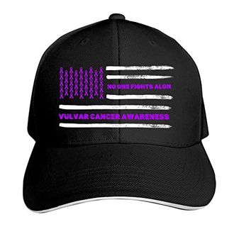 Generic Casquettes Sports,Sensibilisation Au Cancer De La Vulve,Confortable Casquette Baseball Classic Chapeau De Golf pour Eté Badminton Homme