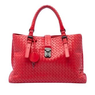 Bottega Veneta Pre-owned Cuir cabas - Femme - Pre-owned - Rouge - Taille: ONE Size