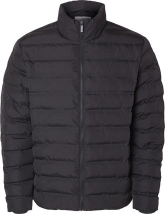 Selected Herren Slhbarry Quilted Jacket Noos Steppjacke, Black, m