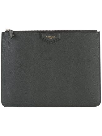 Givenchy pochette zipp&eacute;e &agrave; logo - Noir