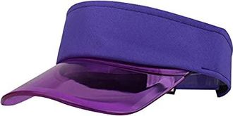 Generic Casquette Unisexe Retro 80s Neon Sun Visor Visi&egrave;re Plastique Pub Visi&egrave;re Golf Chapeau Fluo Visi&egrave;re de Sport Fantaisie Chapeau de Soleil r&eacute;tro pour Fem