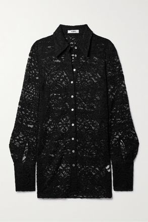 Interior Chemise En Dentelle Cordonnet The Emma - Noir