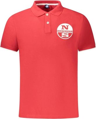 North Sails Homme, Tops, Rouge, Taille: M Polo en Coton Rouge Design Classique