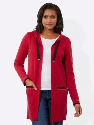 Witt Strickjacke Long-Strickjacke Langarm Jersey