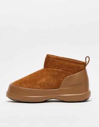 Moon Boot Luna - Stiefel in Hellbraun mit niedrigem Schaft, unisex