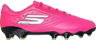 Skechers Fu&szlig;ballschuhe mit festem Boden f&uuml;r Herren/Damen Unisex (Pink/Schwarz)