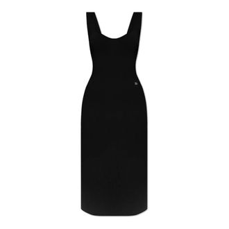 Dolce & Gabbana Kleid mit Logo - - Dresses - Damen - Schwarzk - L