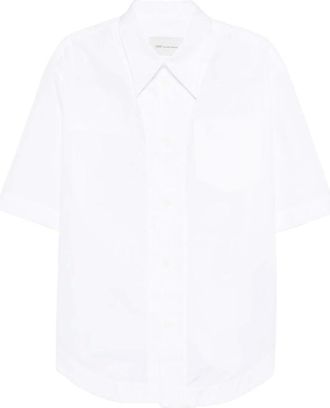 Ami Femme, Blouses et Chemises, Blanc, Taille: 38 FR Chemise &agrave; Manches Courtes avec Poche