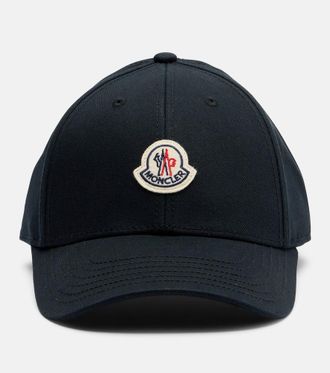 Moncler Casquette en coton &agrave; logo