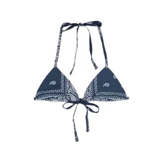 Re/Done Bandana Print Triangle Tank Top - Blue