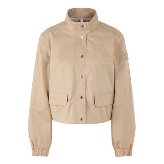 Marc Cain Kurze Baumwolljacke mit Netzfutter - - Jackets - Damen - Beige - XL