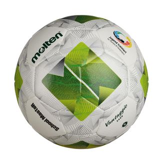 Molten Schoolmaster Fu&szlig;ball, White/Green, 5