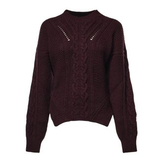 Dondup Round-Neck Strickwaren - - Knitwear - Damen - Lila - M