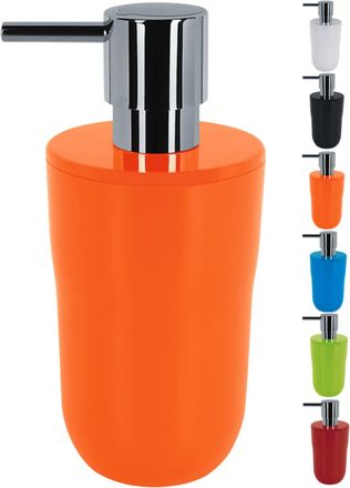 Spirella Seifenspender Flüssigseifen-Spender, Fassungsvermögen 7,5 x 7,5 x 16,5 cm - 300ml - Orange