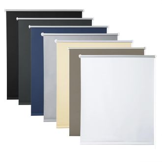 Woltu Verdunkelungsrollo ohne Bohren, Thermo Verdunkelungsrollo mit Kette, Sichtschutz, f&uuml;r T&uuml;ren und Fenster, 110 x 160 cm, Wei&szlig;