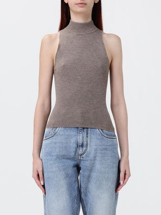 Brunello Cucinelli Top Femme couleur Marron
