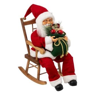 F&eacute;&eacute;ric Lights & Christmas Feeric Lights et Christmas - Pere Noel halpa s Chaise 40cm