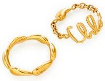 Chloé Double bague vintage