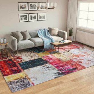 vidaXL Tapis lavable multicolore 400x300 cm antid&eacute;rapant