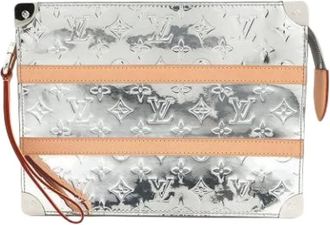 Louis Vuitton unisex, Pre-owned, Gris, Taille: ONE Size Pochette en Toile Pre-owned