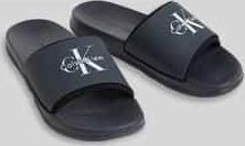 Calvin Klein Badeschuhe mit Logo Print