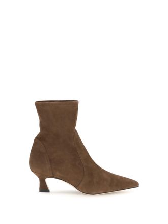Stuart Weitzman Womens Ankle Boots Vinnie Cigar Calf Leather