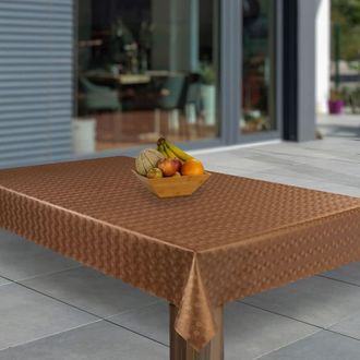 Laro Wachstuch-Tischdecke Abwaschbar Garten-Tischdecke Wachstischdecke PVC Plastik-Tischdecken Eckig Meterware Wasserabweisend Abwischbar AQ, Muster:Lavend