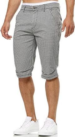 Indicode Hommes Whitney Chino Shorts | Pantalon Court Chino à 4 Poches Black XXL