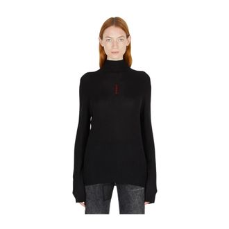 032c Strickwaren - - Knitwear - Damen - Schwarzk - S