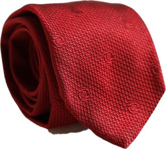 Dolce & Gabbana Silk Textured Necktie - Red