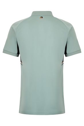 HUGO BOSS Mens Polo Shirt Slim Fit Grey Polyester T-shirts And Polos