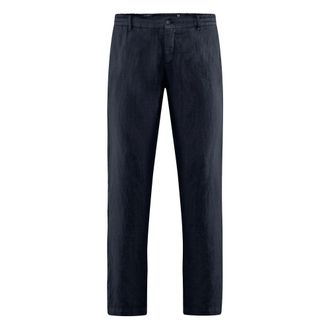 Bomboogie Homme, Pantalons, Bleu, Taille: W29 Pantalon de jogging en lin pur