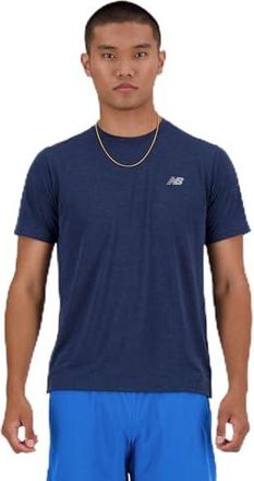 New Balance Athletics T-Shirt pour Homme NB Navy Heather M
