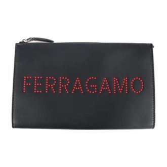 Ferragamo Pre-owned Leder clutches - - Pre-owned - Damen - Schwarzk - ONE SIZE