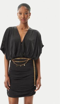 Elisabetta Franchi Coctailkleid AB-765-51E2 Schwarz Regular Fit