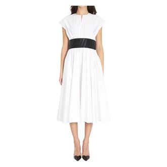 Alaia G&uuml;rtelkleid - - Dresses - Damen - Wei&szlig; - XS