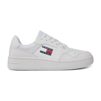 Tommy Jeans Femme, Chaussures, Blanc, Taille: 38 EU Retro Baskets