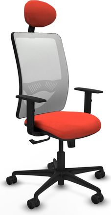 Piqueras y Crespo Drehstuhl Zulema mit 1D-Armlehnen, h&ouml;henverstellbarer Lendenwirbelst&uuml;tze und festem Kopfteil, ausgestattet mit Sincro 3 Positionen und Schneideschaum,