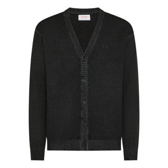 Sun 68 Cardigan vintage broken l/s - - Knitwear - Herren - Schwarzk - S