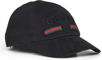 Gucci 8757364HBKG1060 Baseball Cap - Black