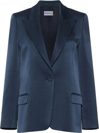 Marella Femme, Vestes, Bleu, Taille: 36 FR Veste Mllzimino