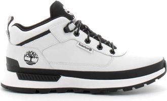 Timberland Homme, Chaussures, Blanc, Taille: 40 EU Paniers mi-hauts blancs &agrave; lacets Field Trekker