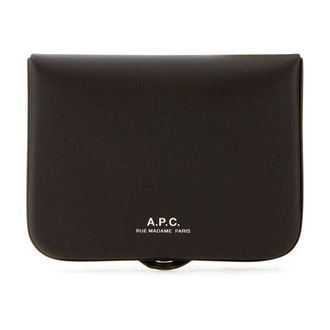 A.P.C. A.p.c., Homme, Accessoires, Brun, Taille: ONE Size Josh Card Holder