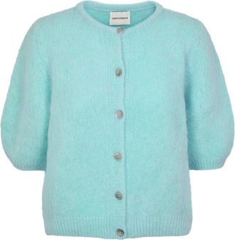Americandreams Americandreams, Femme, Pulls, Vert, Taille: 40 FR Susan Short Sleeve Cardigan