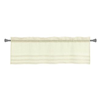 Loberon Scheibengardine Jolivane - Zierende Hohlsaumstickerei - Nat&uuml;rlicher Charme - Praktischer Tunnelsaum - Fensterdekoration - Sichtschutz - Leinen, Creme