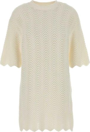 Loulou Studio Femme, Pulls, Blanc, Taille: 40 FR Pulls &agrave; col rond