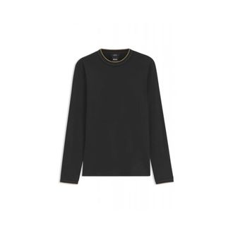 HUGO BOSS Homme, Tops, Noir, Taille: L T-shirt &agrave; manches longues H-Tenison 195