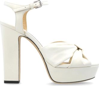 Jimmy Choo London Femme, Chaussures, Beige, Taille: 38 1/2 EU Heloise 120 Platform Sandales